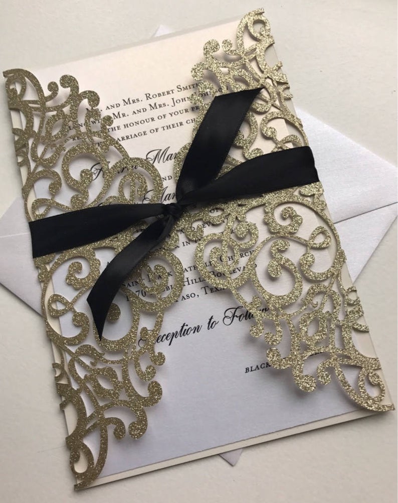 Diy Lace Wedding Invitations