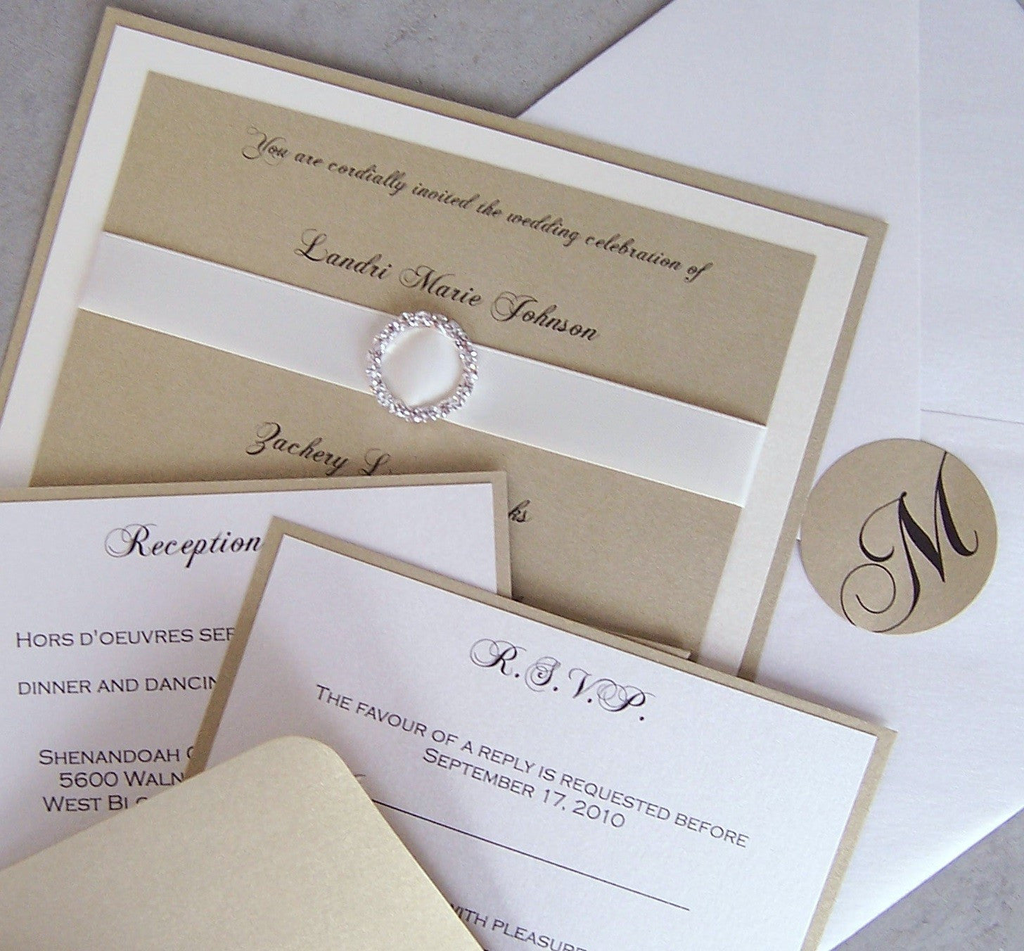 Rhinestone Wedding Invitations
