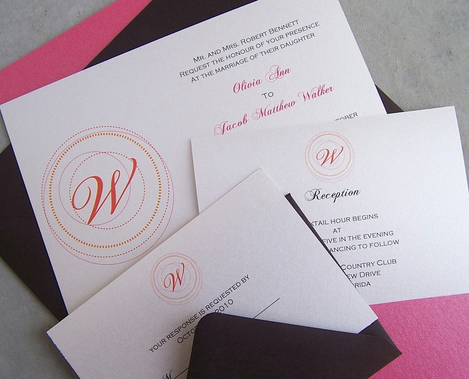 Elegant Wedding Invitation Samples